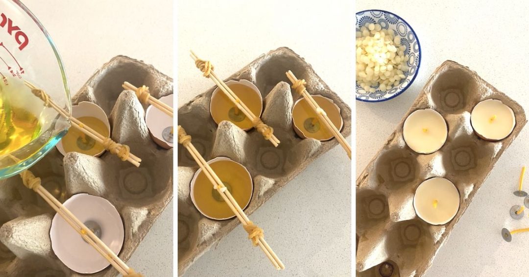 Eggshell Candles DIY Easter Project | Krissy Ballinger - Naturally Inspired